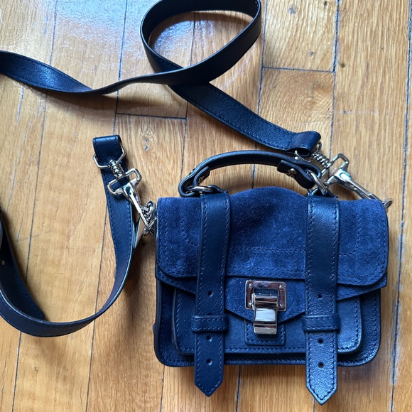 Bags | Proenza Schouler Ps1 Mini Suede Crossbody Bag | Poshmark